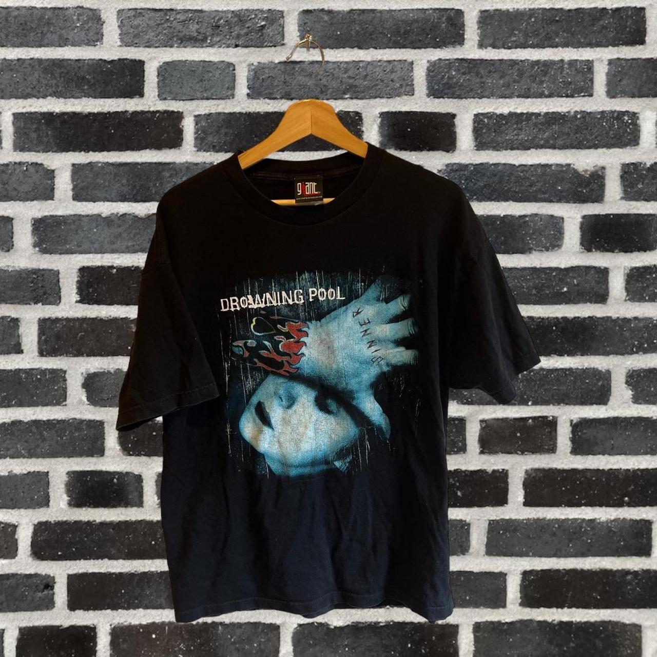 Vintage 2001 Drowning Pool Sinner Tour on GIANT T-... - Depop