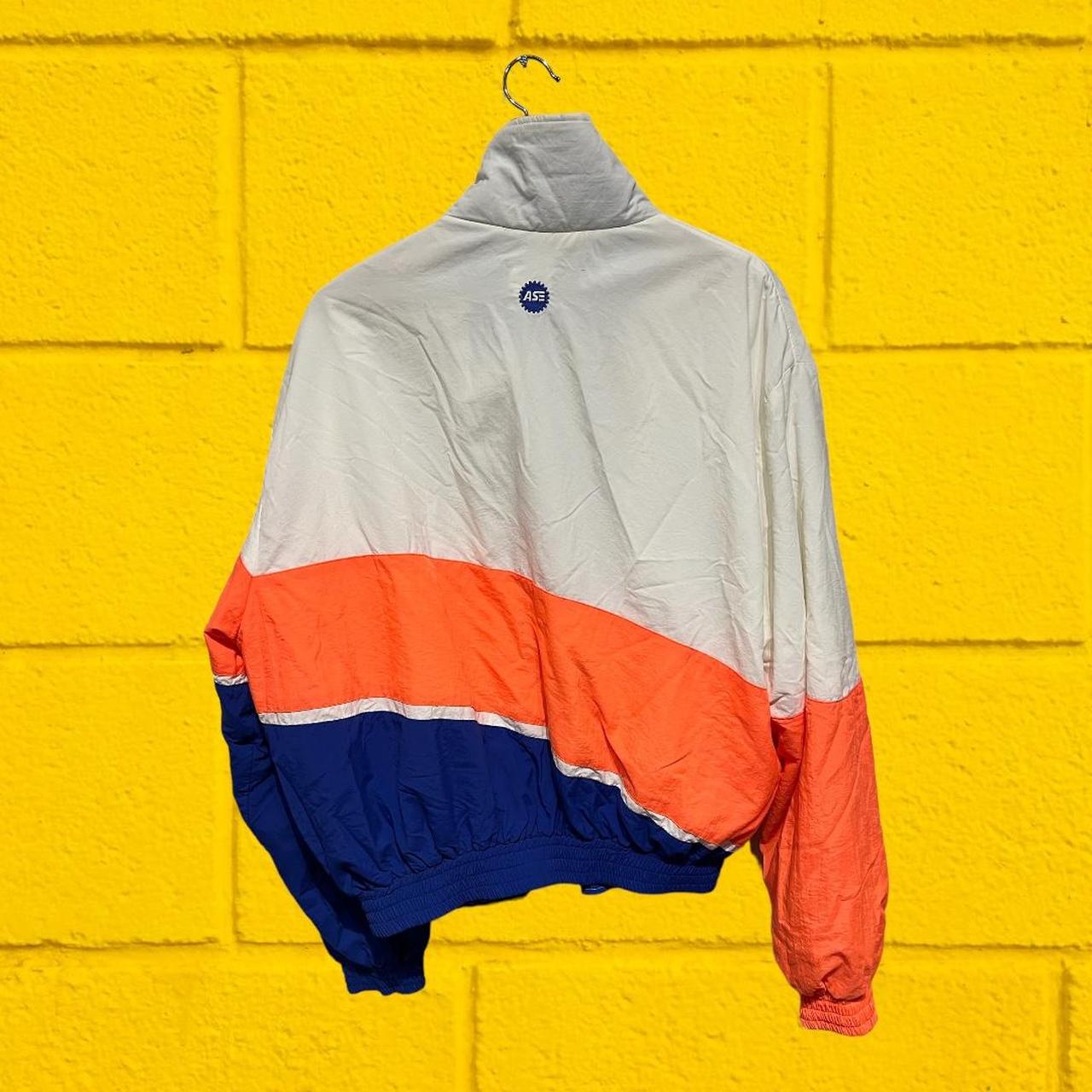 Vintage ASE Racing Jacket Neon - Depop