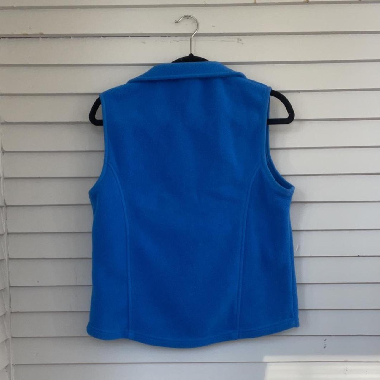 L.L. Bean blue fleece vest Size S Reg Only worn a... - Depop