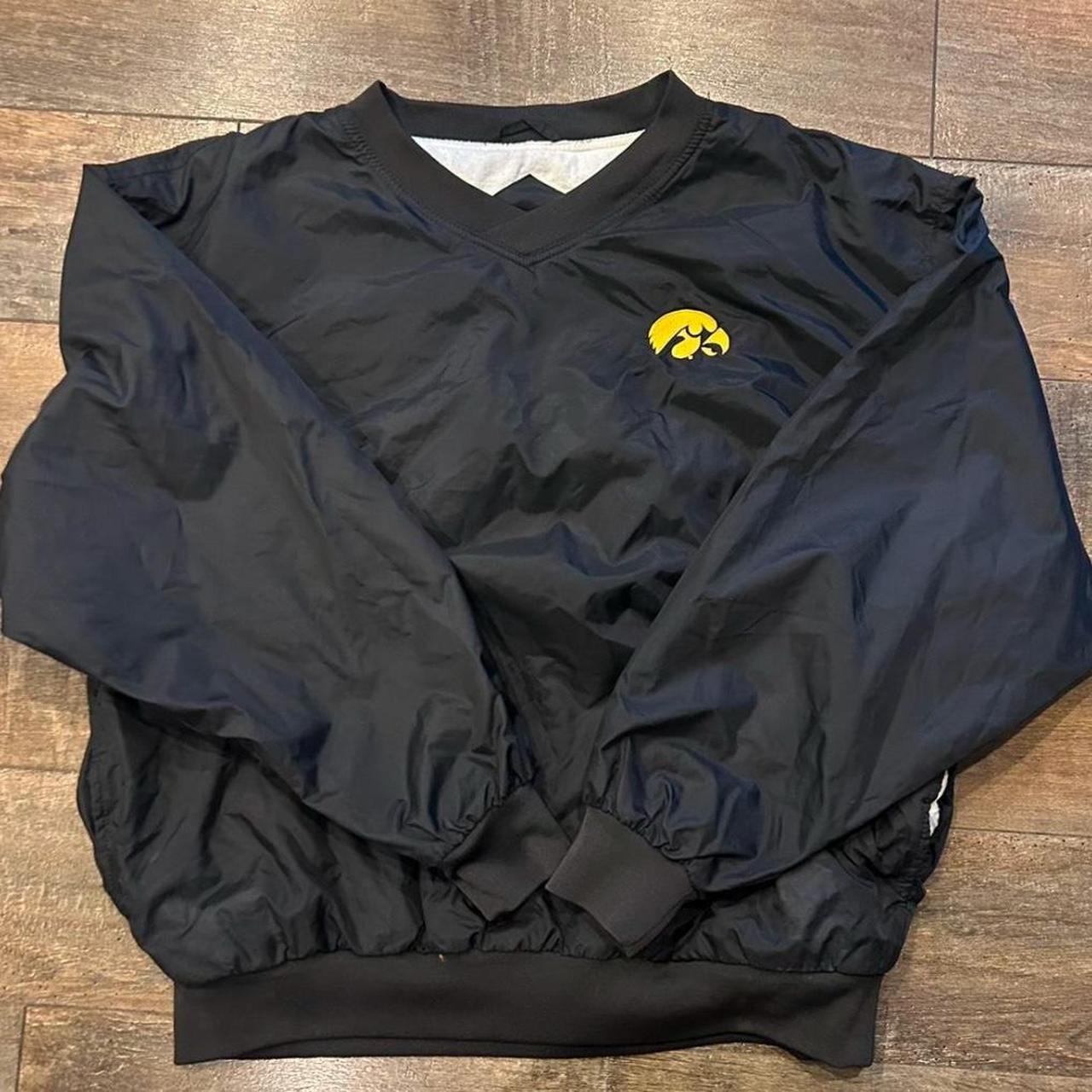 Black and yellow Iowa Hawkeyes #windbreaker #Hawkeyes | Depop