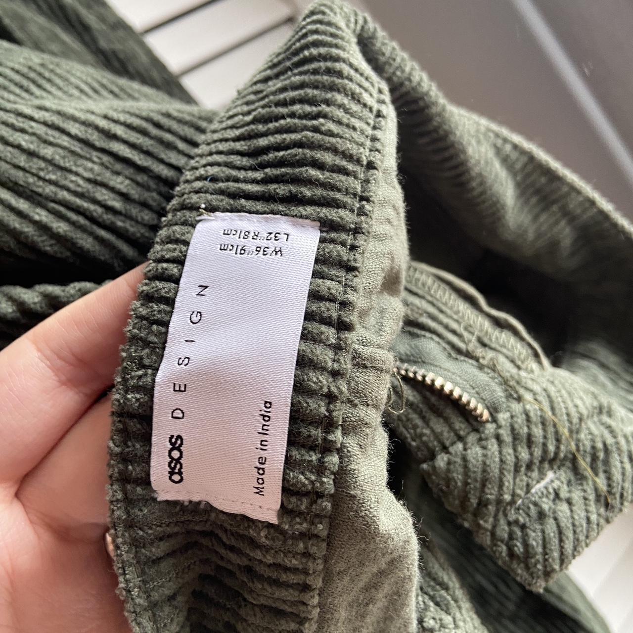 Green cord asos jeans New Waist 36 #asos - Depop