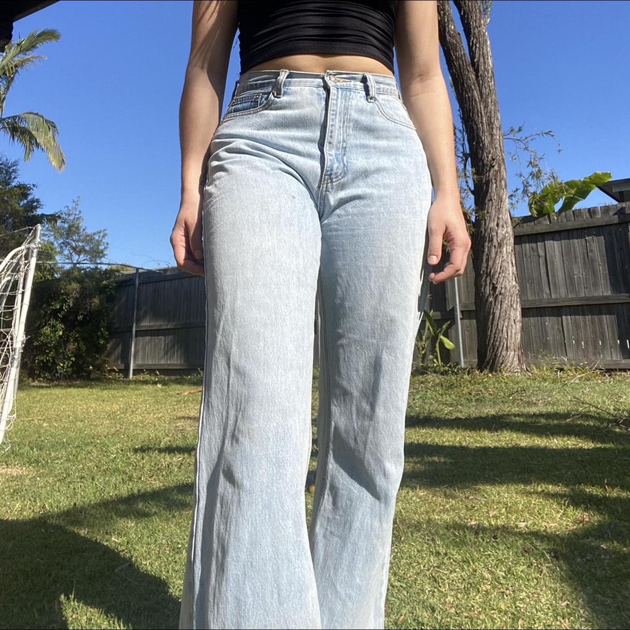 💙 Princess Polly Jeans 💙 flared / wide leg & mid -... - Depop