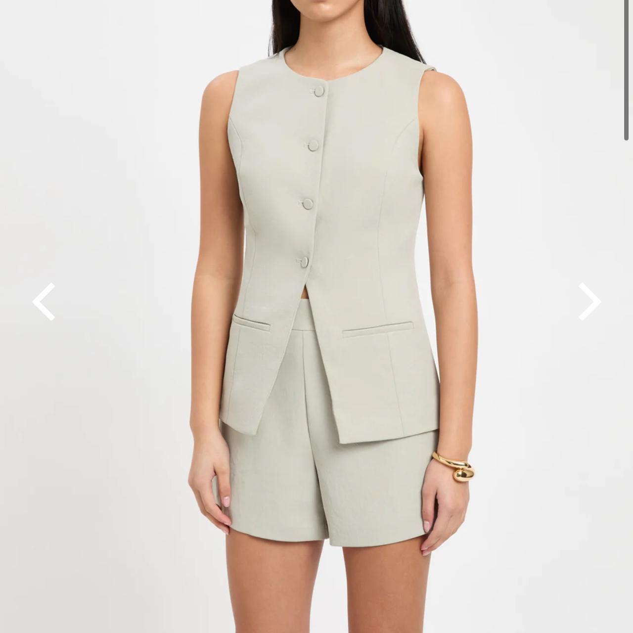 Kookai Ariel vest set size 8 Wore once short... - Depop