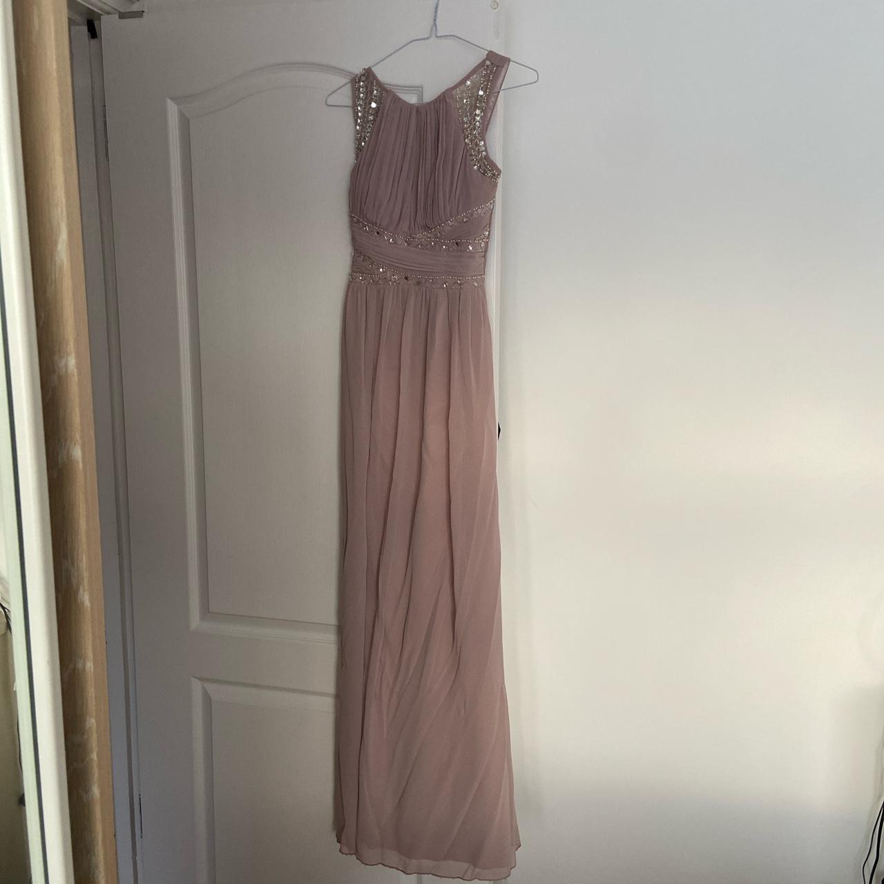 QUIZ floor length dusty pink ball gown Great... - Depop