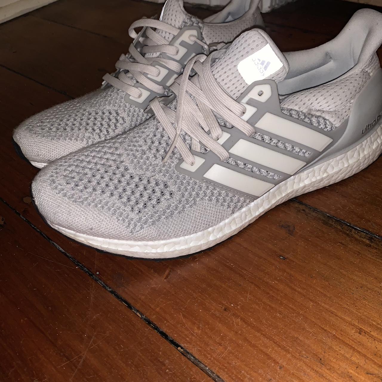 Nike cream ultra boost. US 11. Never worn. Sadly no... - Depop