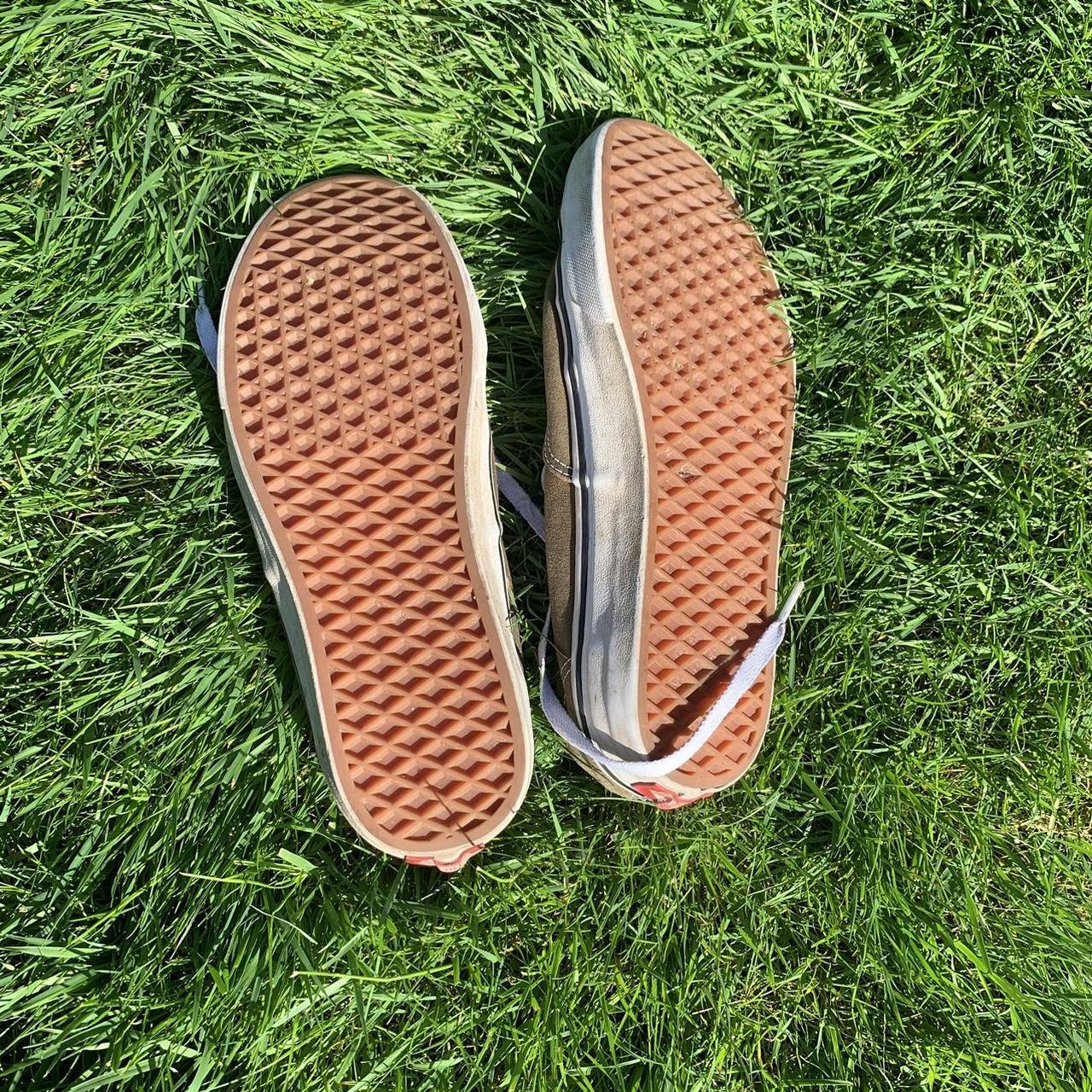 Thrashed skater light brown casual vans shoes ... - Depop