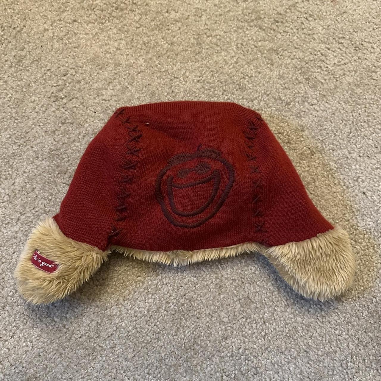 2000s y2k Life is good trapper fur winter hat... - Depop