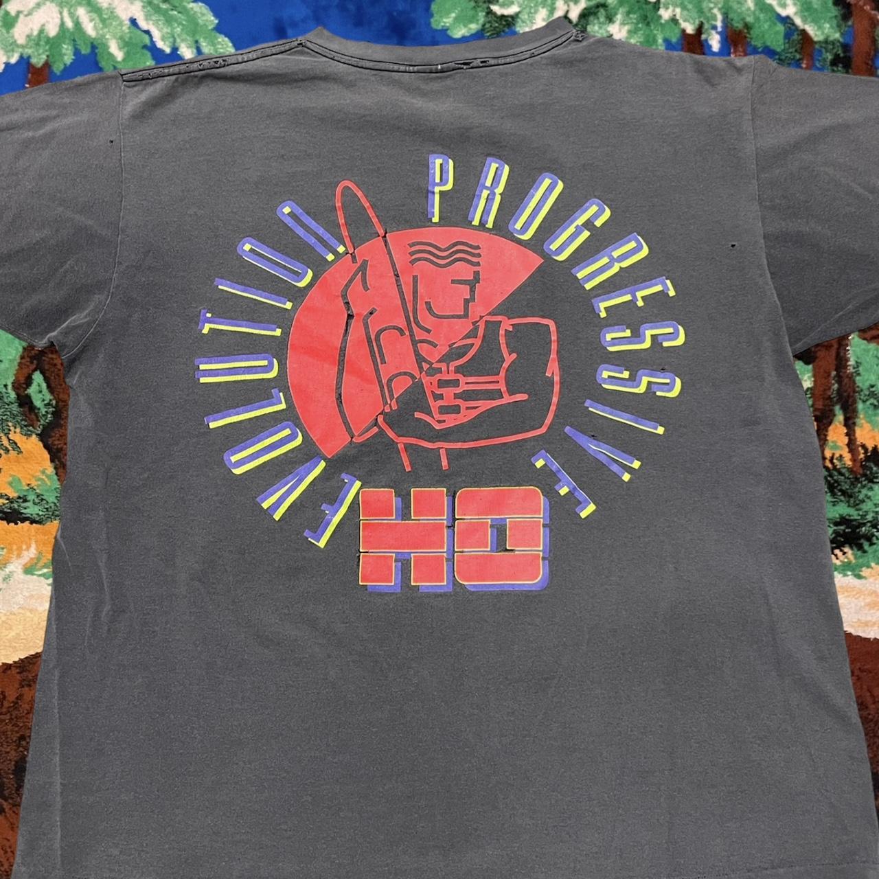 90s HO “Evolution Progressive” Vintage Single-Stitch... - Depop