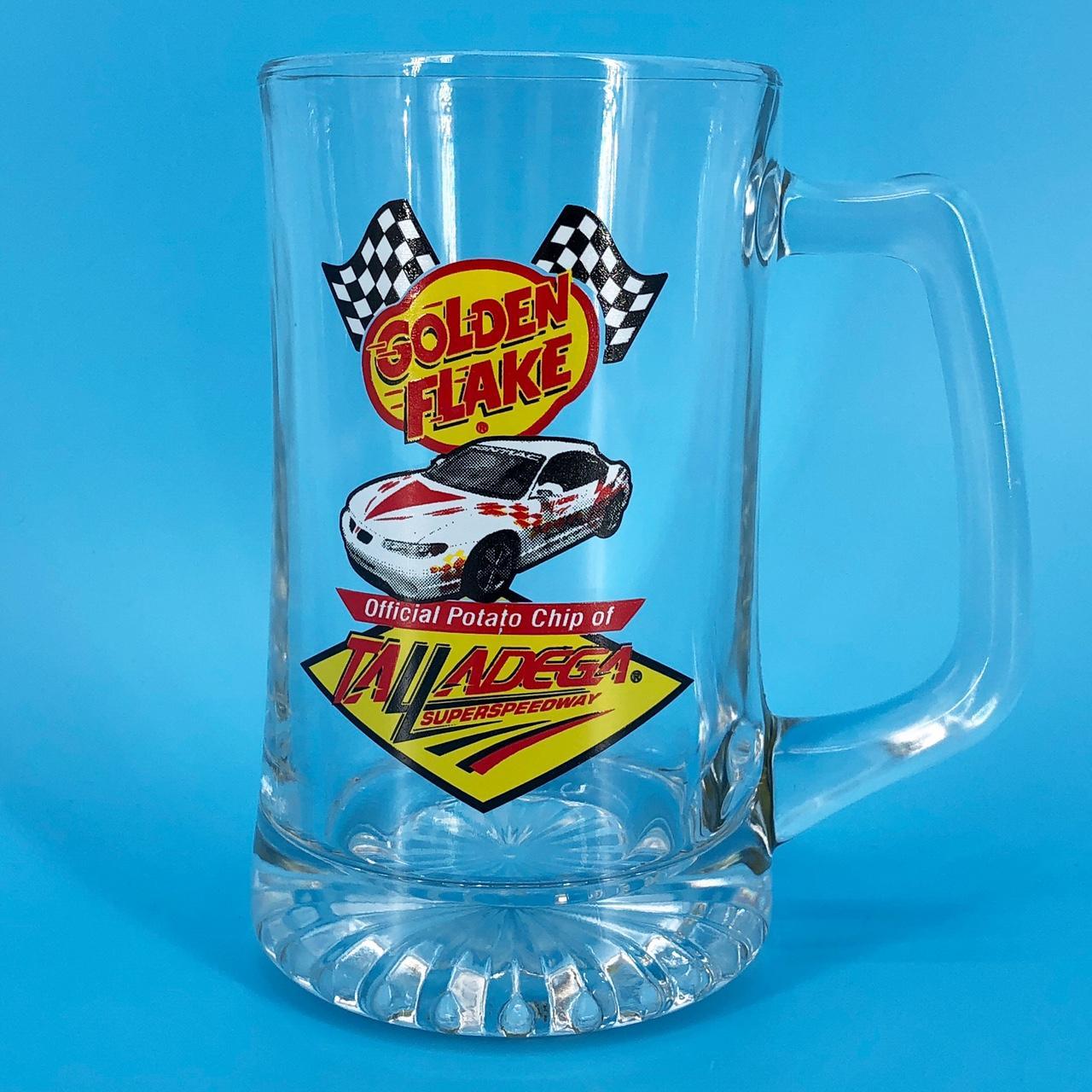 Golden Flake Talladega Super Speedway glass beer... - Depop