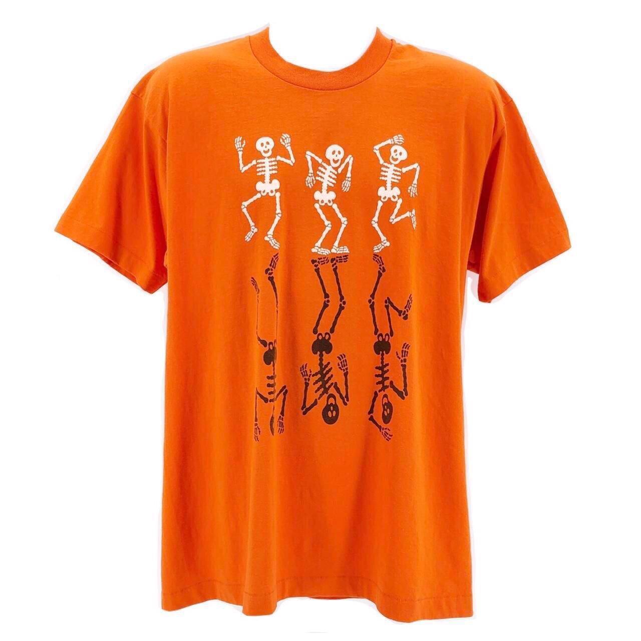 90s Vintage Dancing Skeletons Tshirt 1990s Vtg Depop