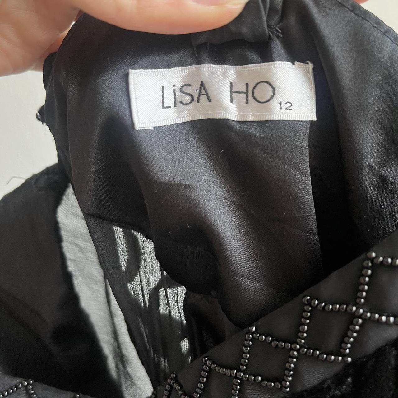 Vintage Lisa Ho designer midi dress. Size: 12... - Depop