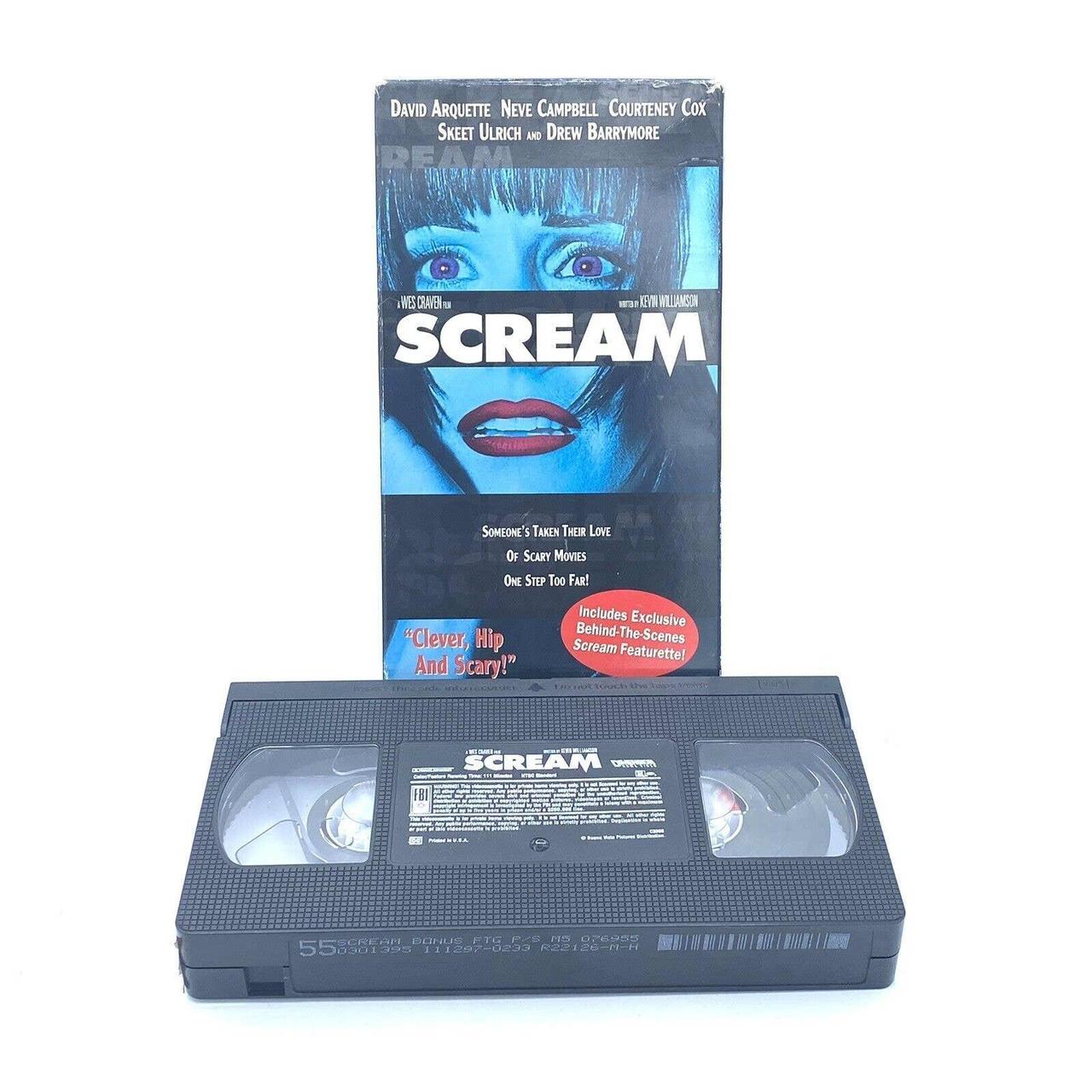 Scream VHS 1997 Blue Variant Cover Neve Campbell... - Depop