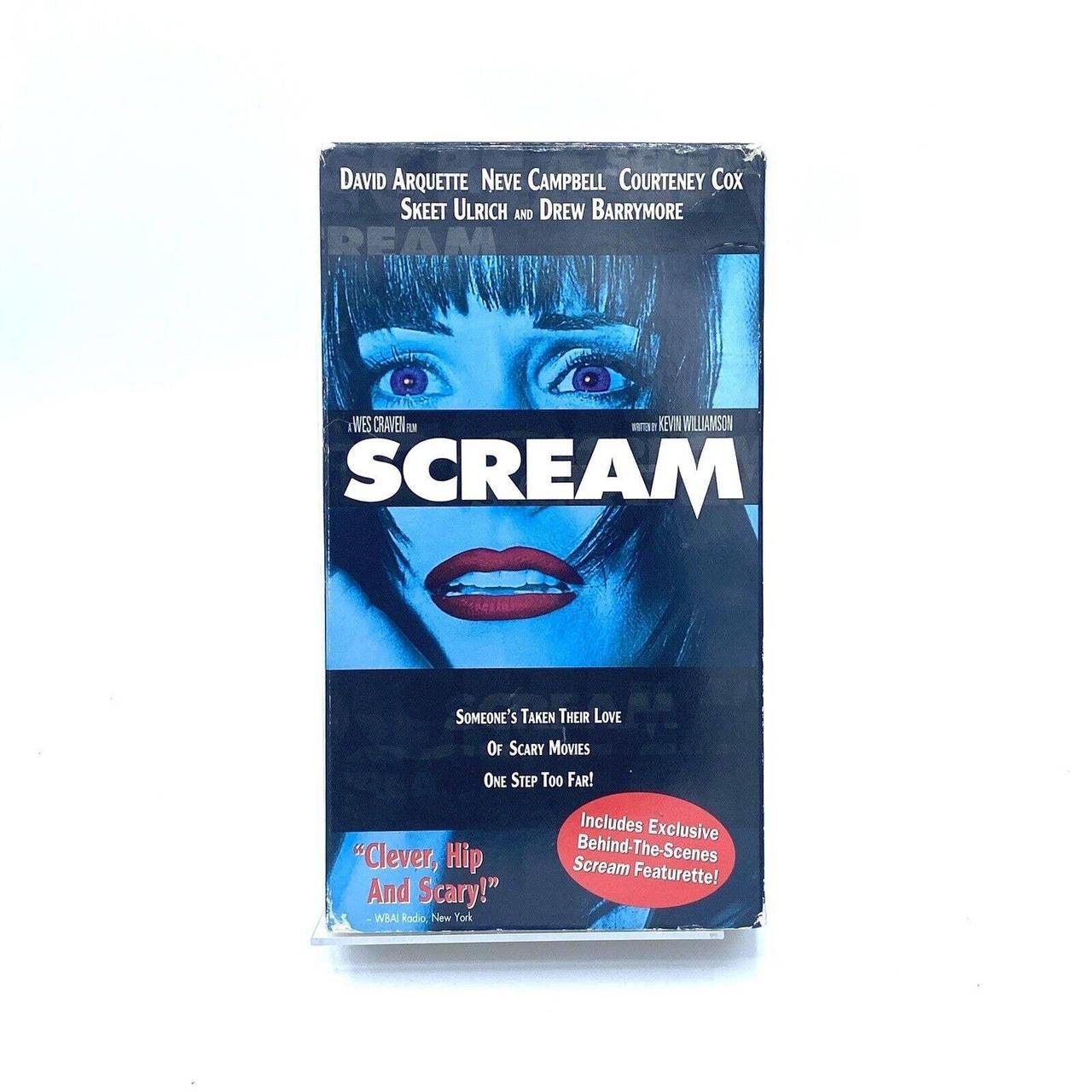Scream VHS 1997 Blue Variant Cover Neve Campbell... - Depop