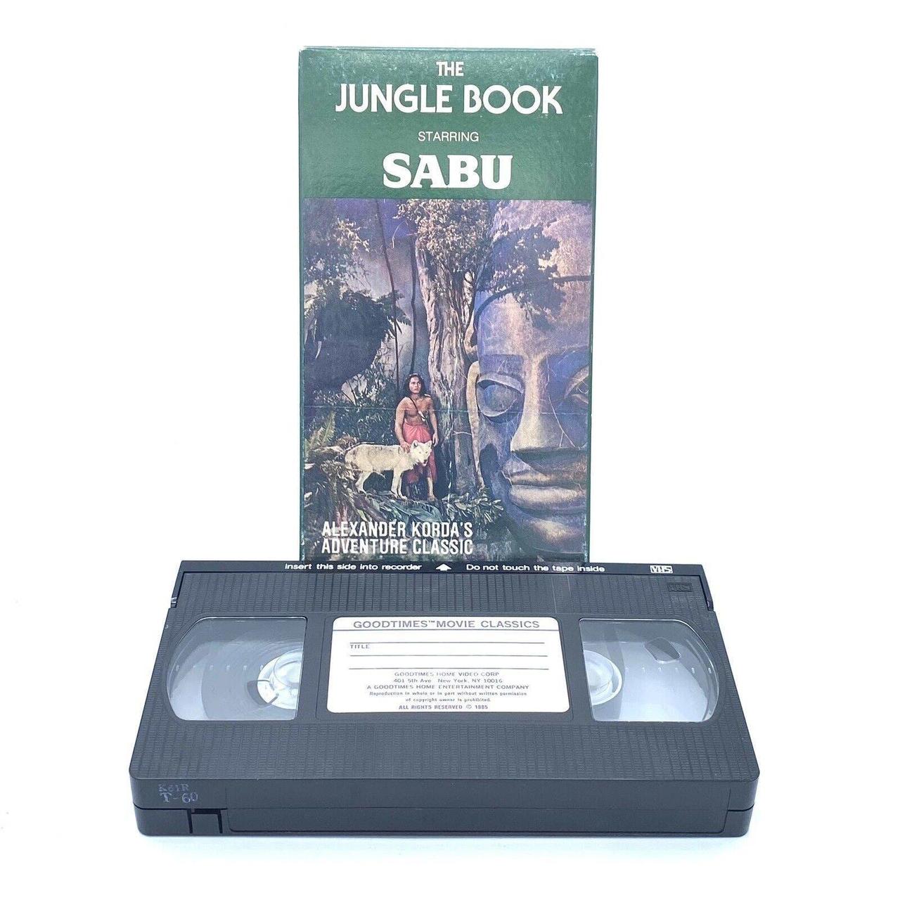 The Jungle Book starring Sabu 1985 VHS Good Times... - Depop