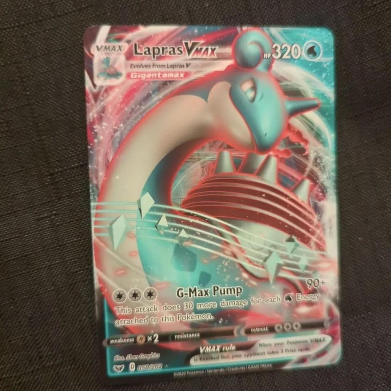 Pokémon TCG Lapras VMAX Sword & Shield Base Set... - Depop