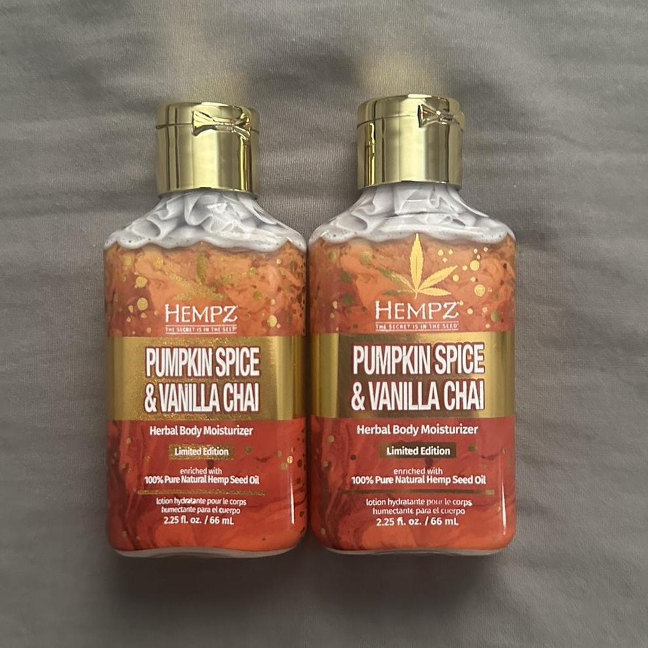 Mini Hempz Pumpkin Spice & Vanilla Chai lotion... | Depop