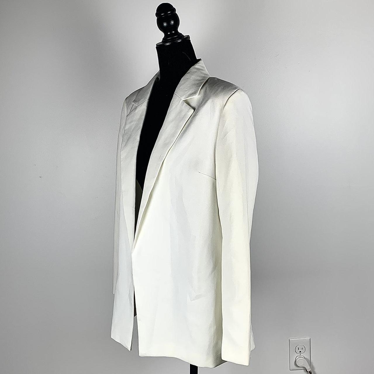 Woman’s Missguided Cream/Off-White Blazer SZ: 6 ... - Depop