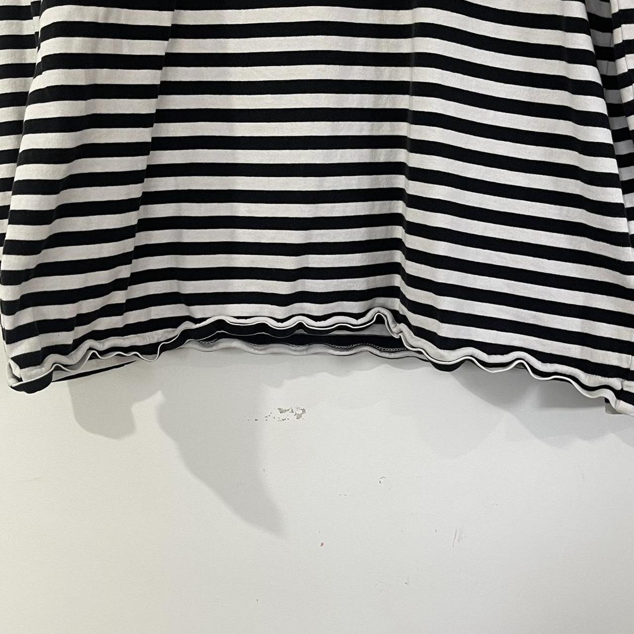 CDG PLAY L/S STRIPE T-SHIRT RED EMBLEM (BLACK) Good... - Depop