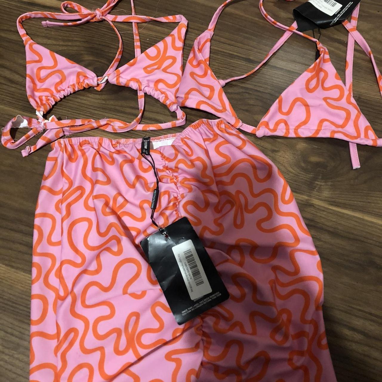 Pretty Little Thing Bikini Skirt And 2 Bikini Tops Depop