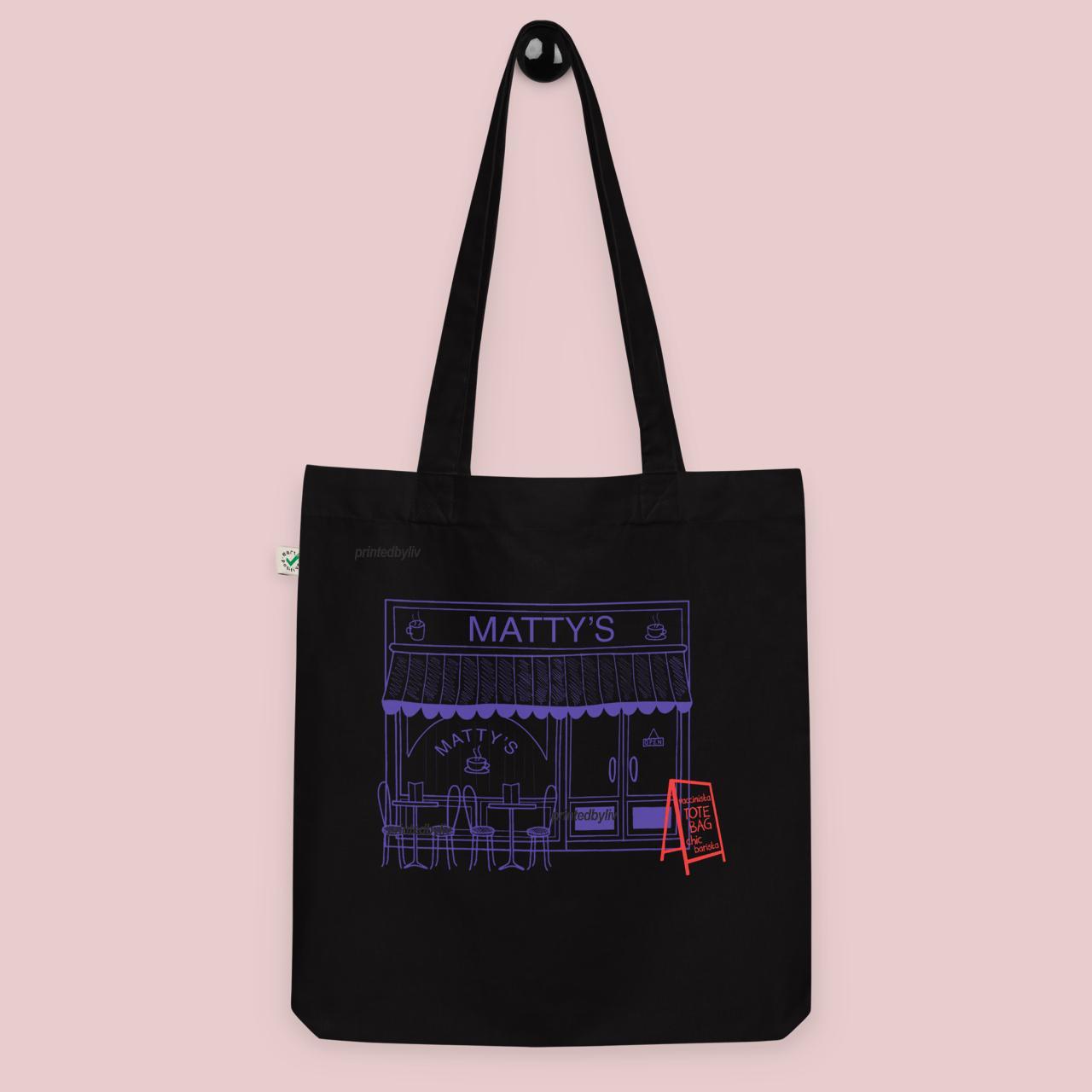 THE 1975 MATTY'S CAFE ORGANIC FASHION TOTE BAG! the... - Depop