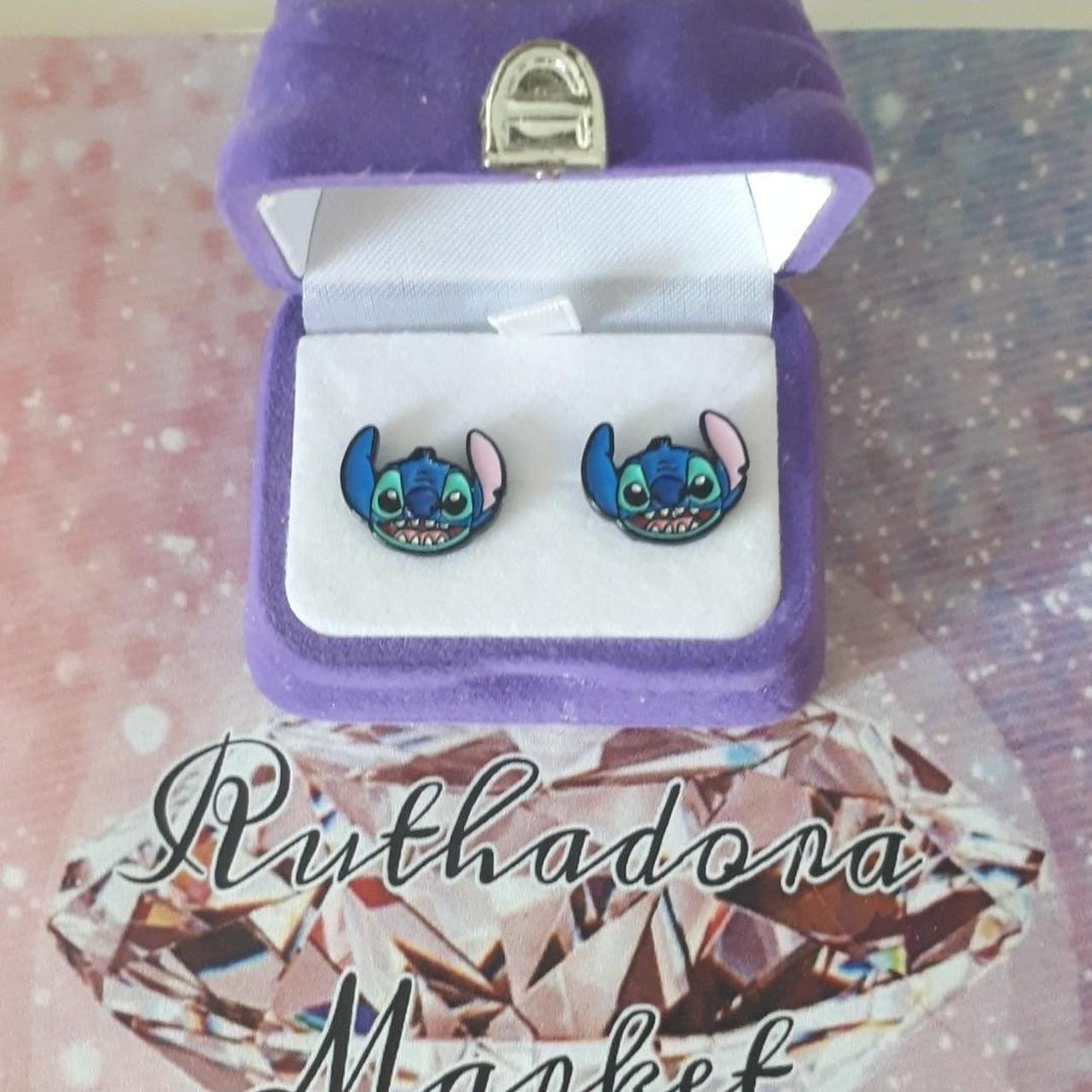 Brand new stitch character stud earrings made from... - Depop