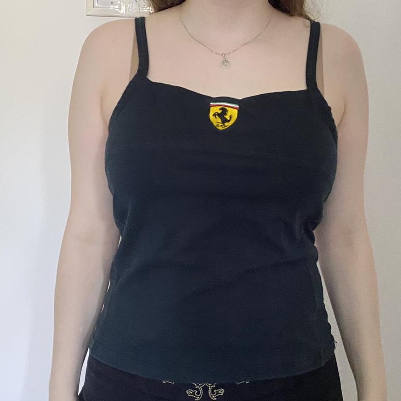 Ferrari Women's Black Vest | Depop