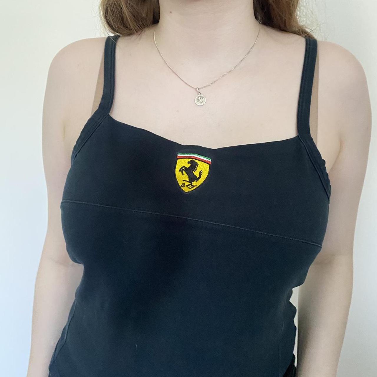 Ferrari Women's Black Vest | Depop