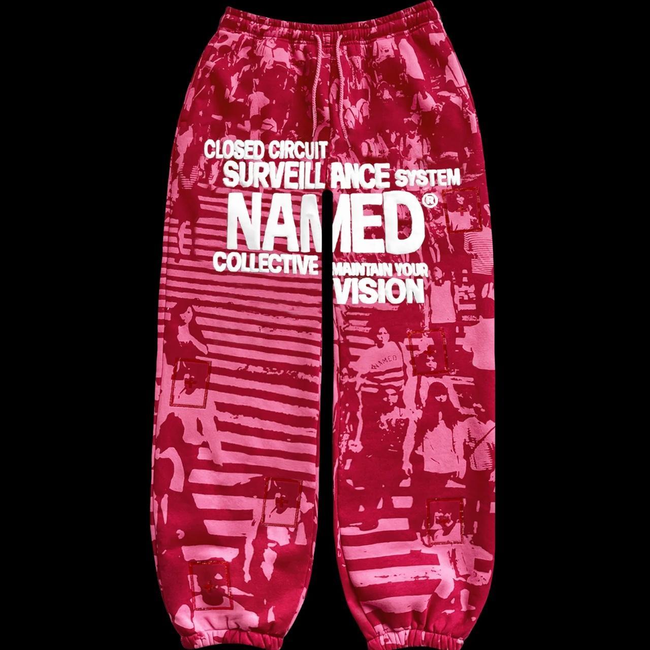 Named Collective surveillance pants in bloodshot,... - Depop