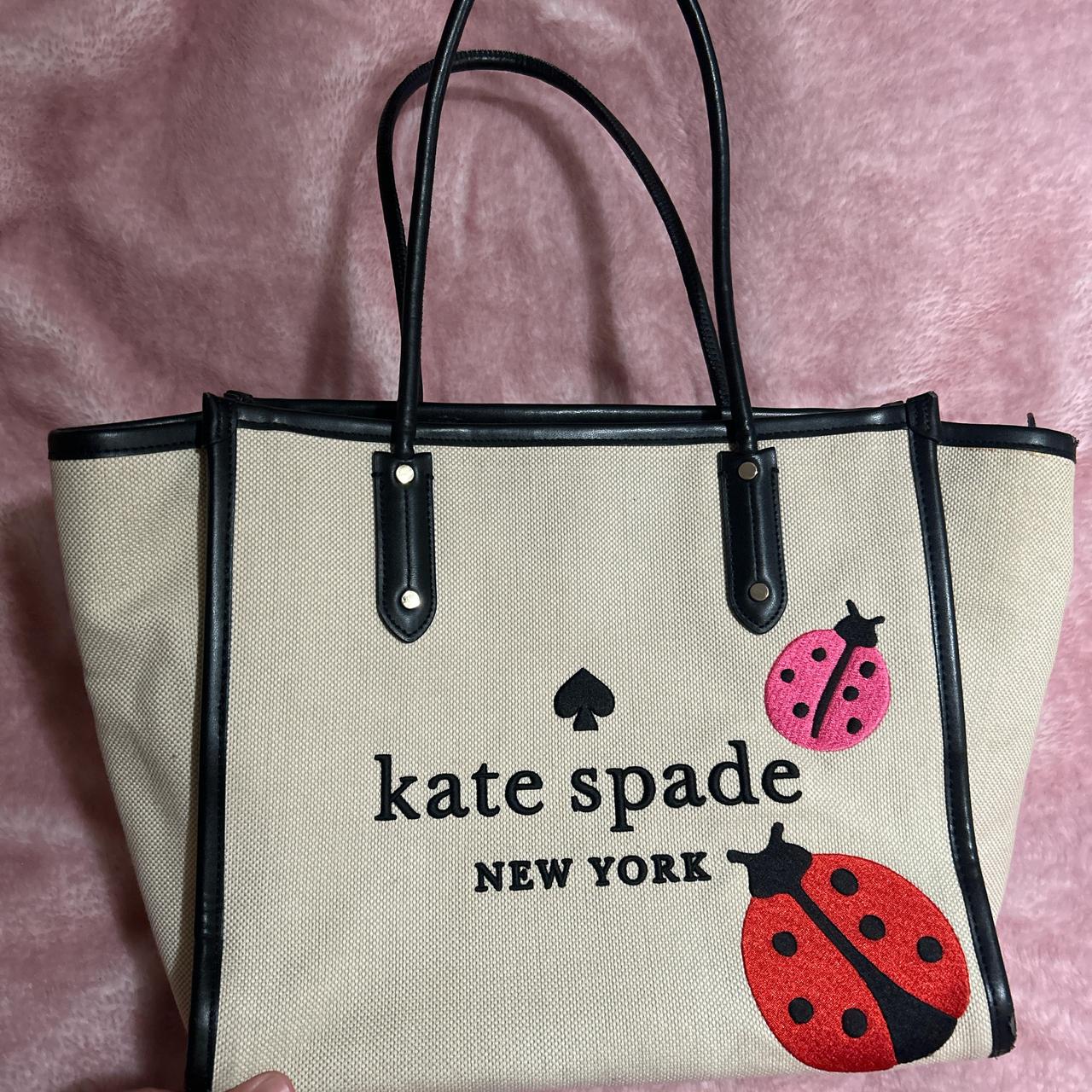 Super cute Kate Spade lady bug tote bag. The back... - Depop