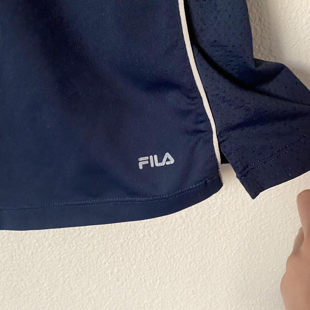 Navy Fila skort #fila - Depop