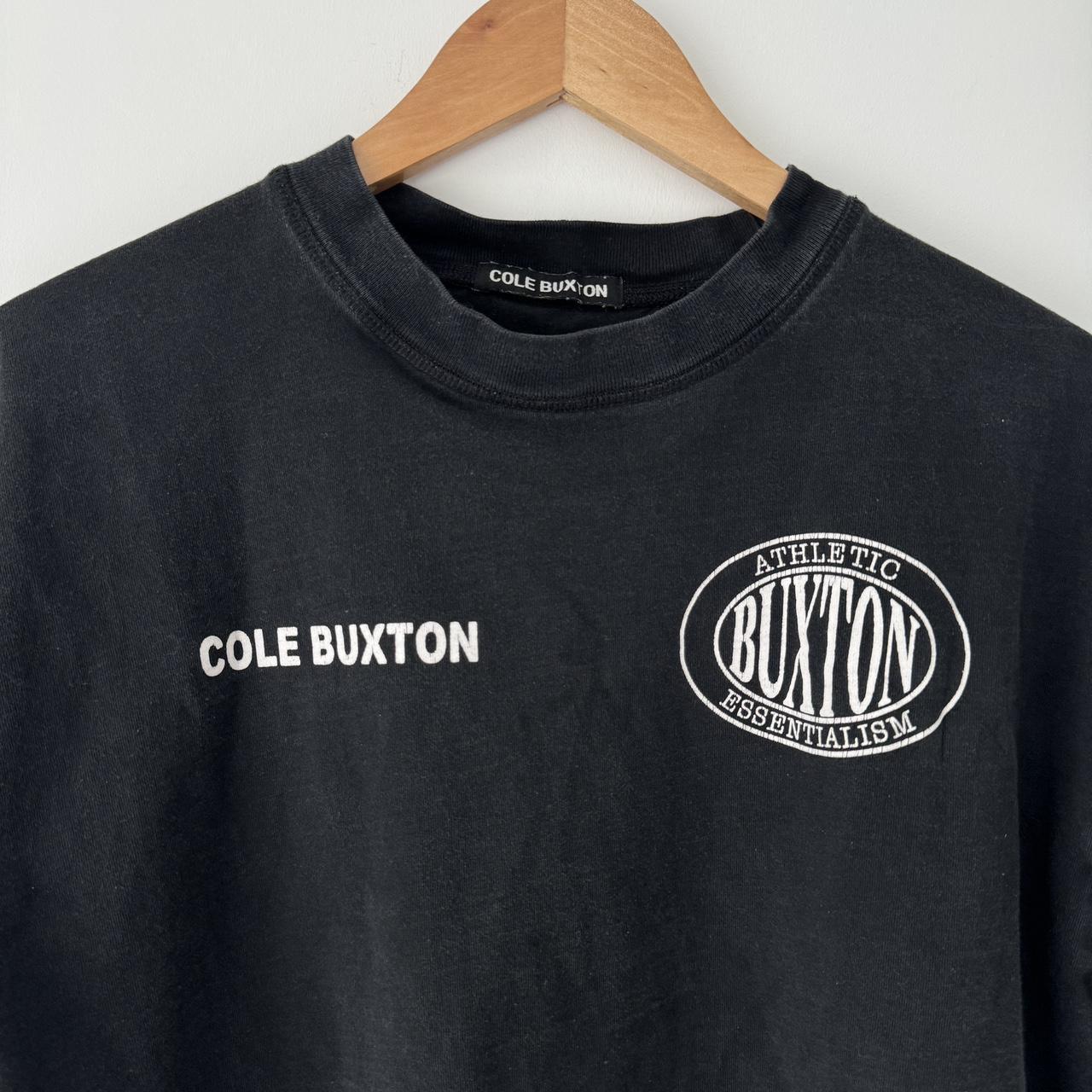 Cole Buxton - Double Logo Sports Tshirt - Black -... - Depop