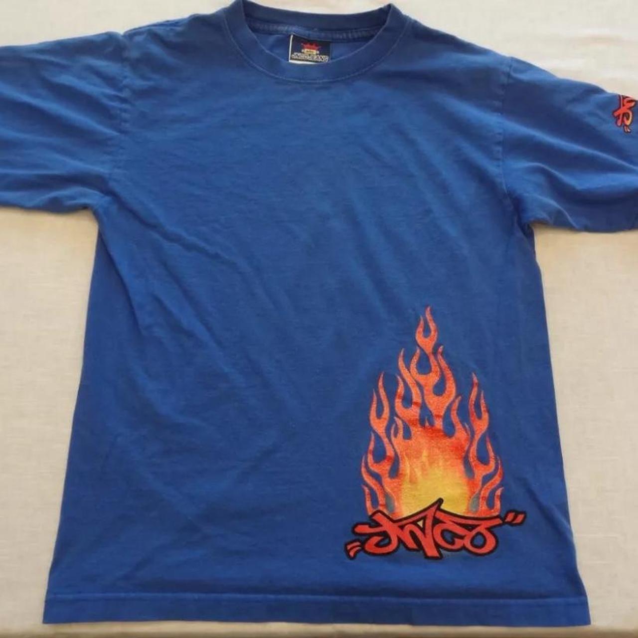 Jnco Flame Tee Tag states Size large 10/10... - Depop