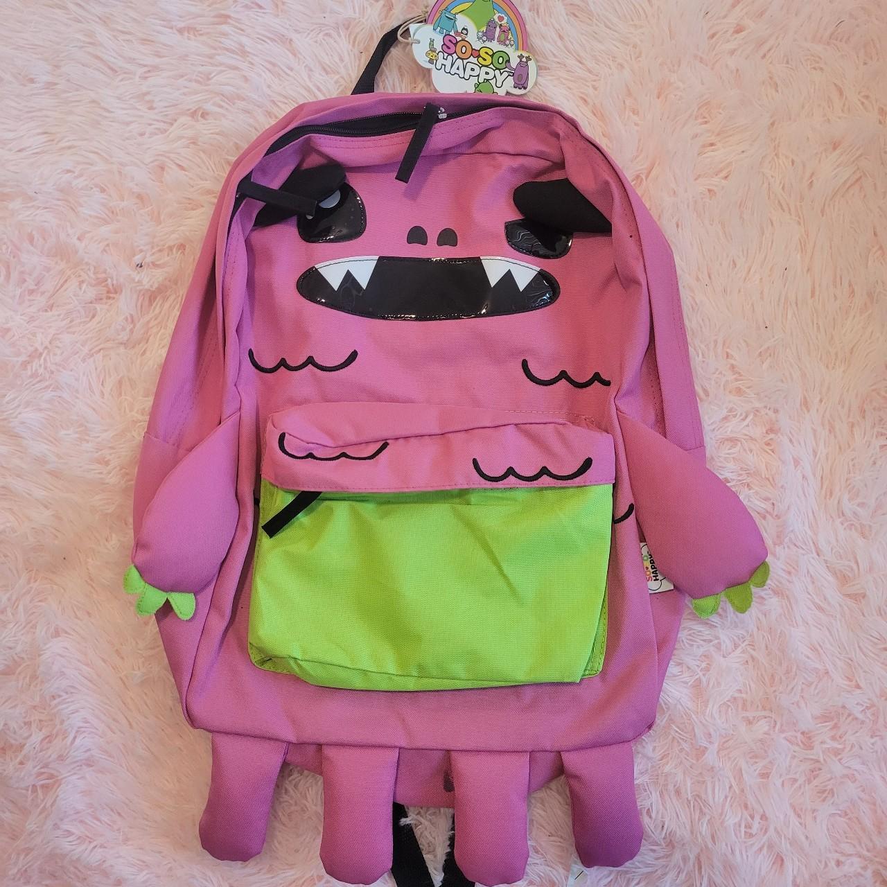 Rare Soso Happy Taco Backpack Ink spots shown in... - Depop