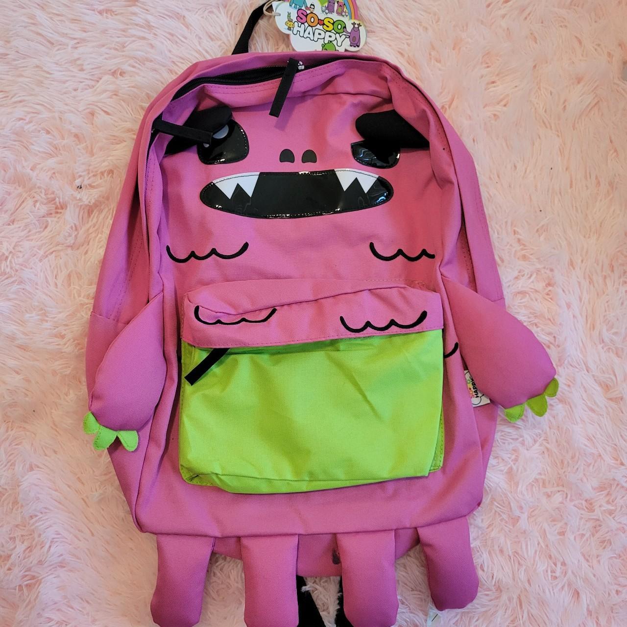 Rare Soso Happy Taco Backpack Ink spots shown in... - Depop