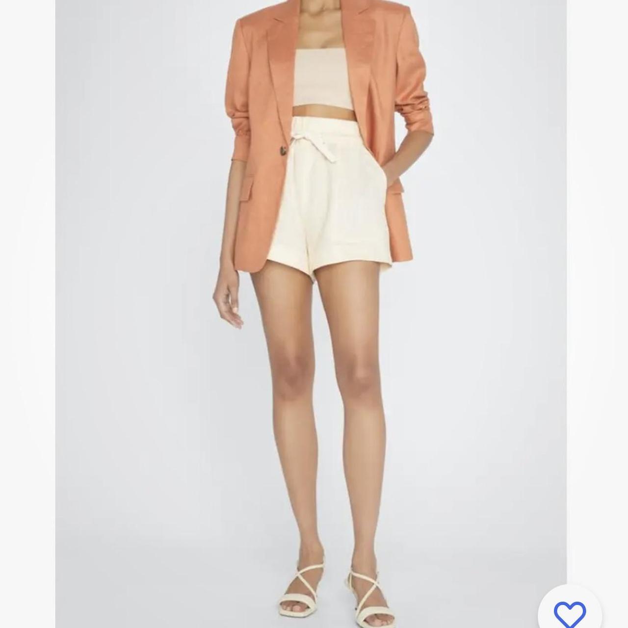 A.L.C. BILLY II 100 % LINEN SHORT NEW WITH TAG... - Depop