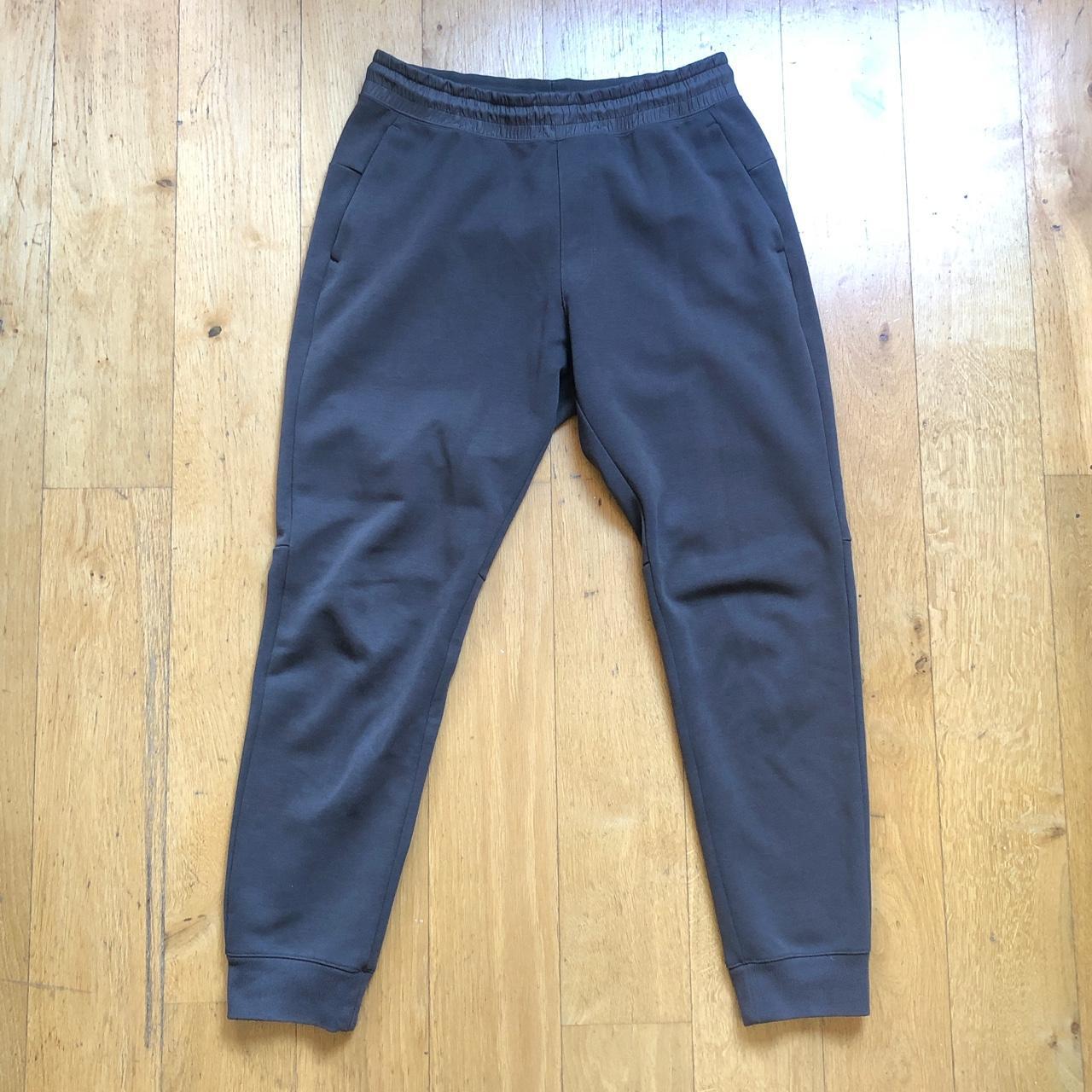 Muted brown +J jil sander x uniqlo tapered tracksuit... - Depop