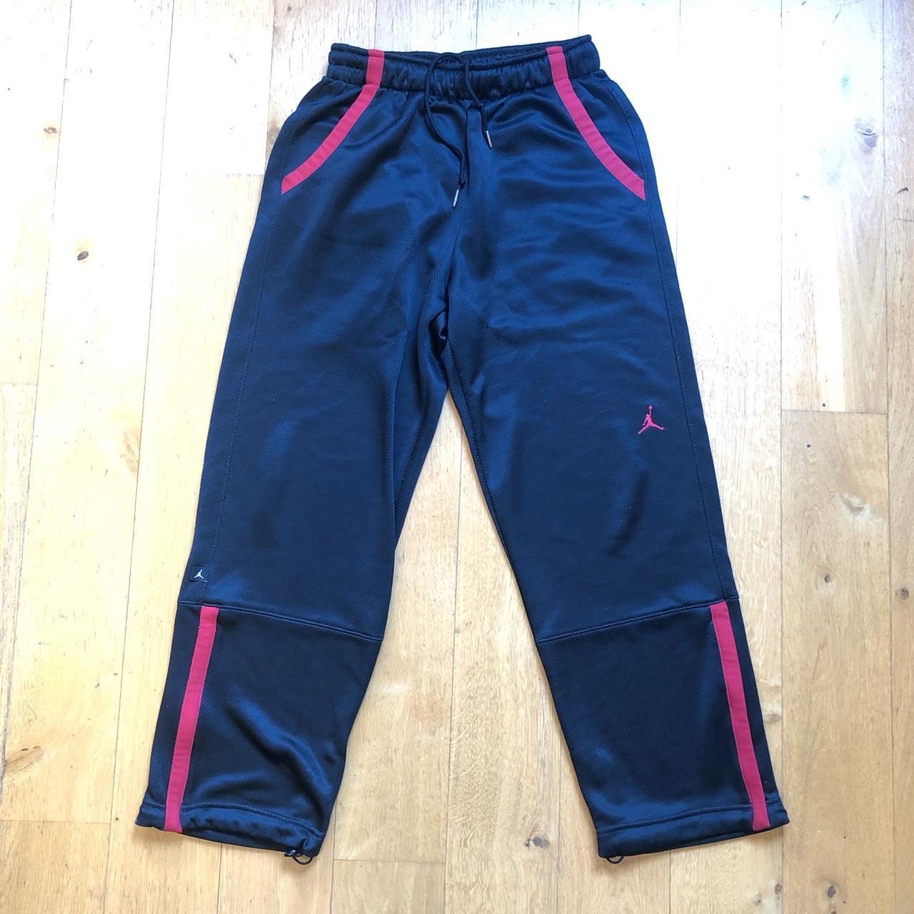 Black and red Jordan mesh tracksuit - Depop