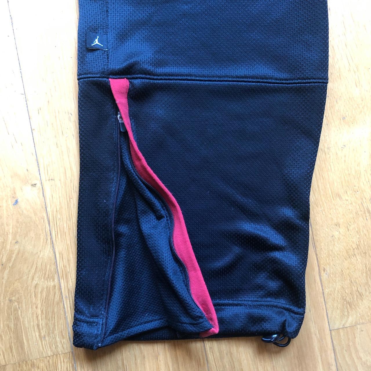 Black and red Jordan mesh tracksuit - Depop