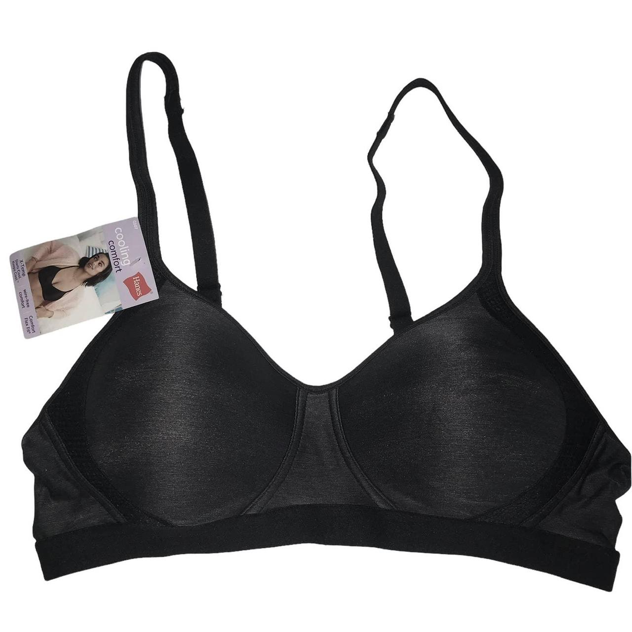 New Hanes Cooling Comfort Flex Fit Bra Black G507 Depop