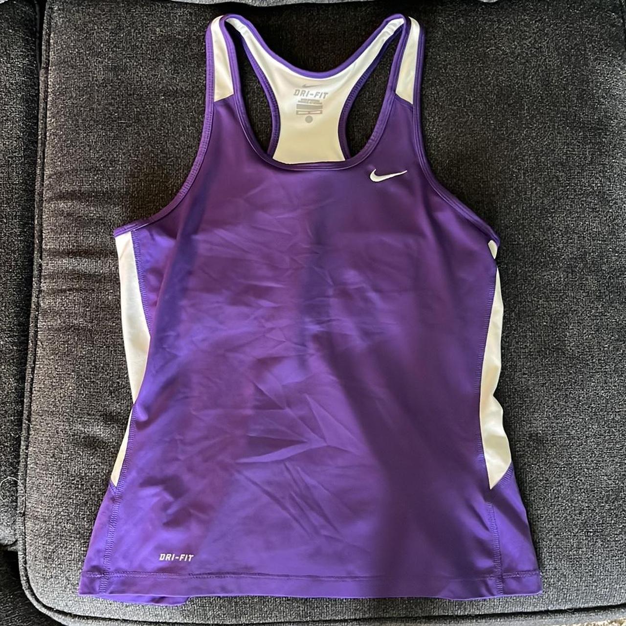 💜nike Athletic Tank Top Dri Fit Tank Top Worn A Depop