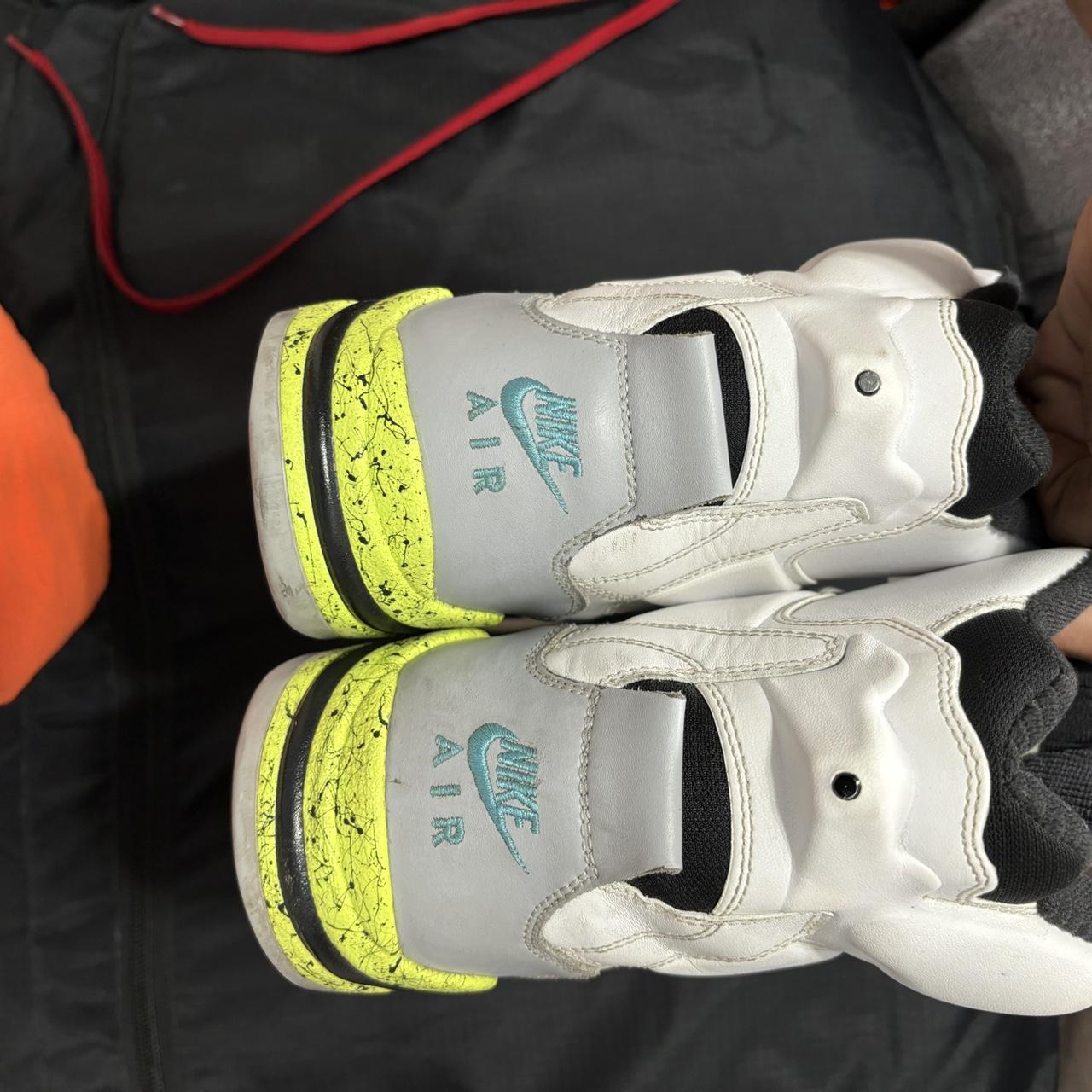 Nike Air Max commando trainers in white and green... - Depop