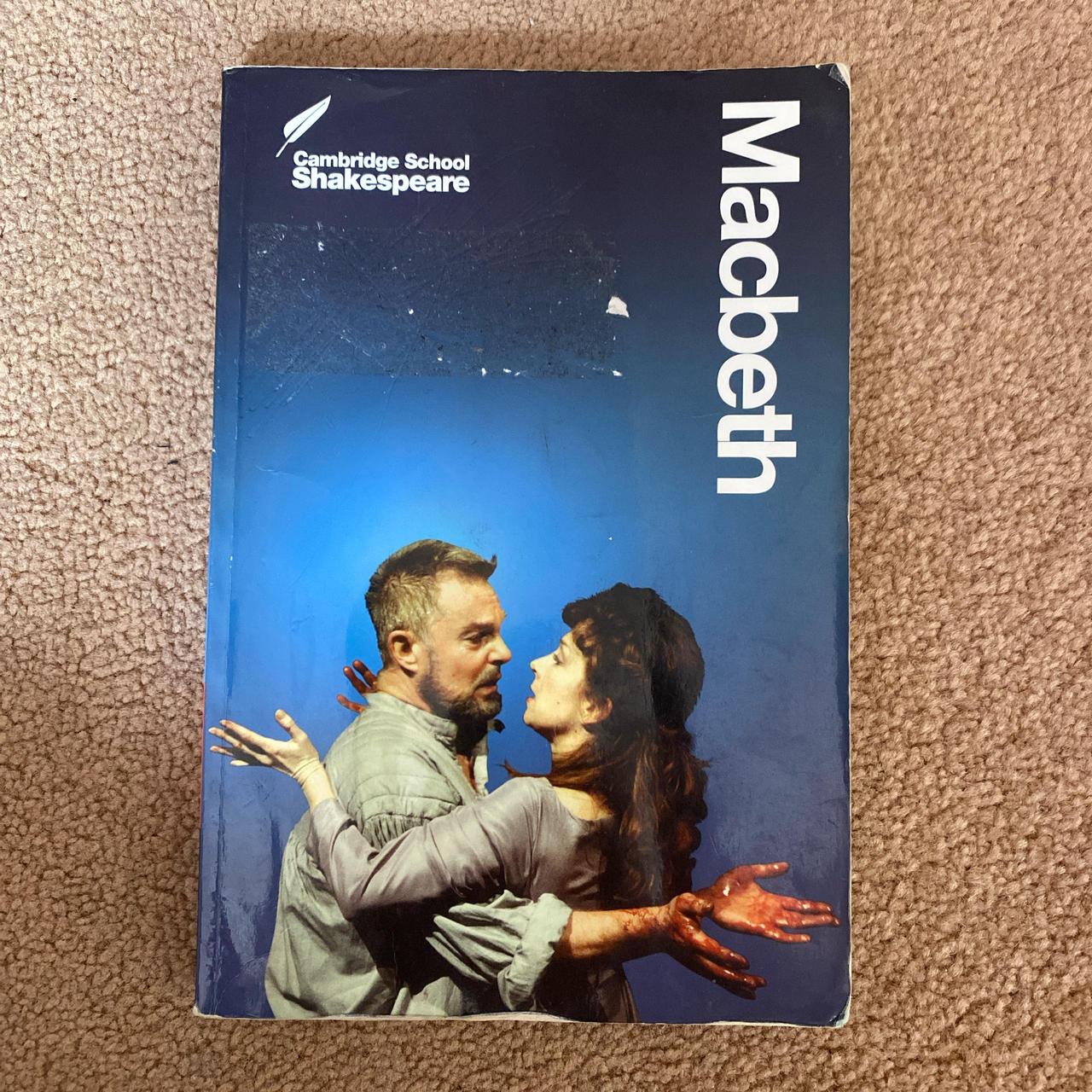 Macbeth book a bit bent, sticker mark on front,... - Depop