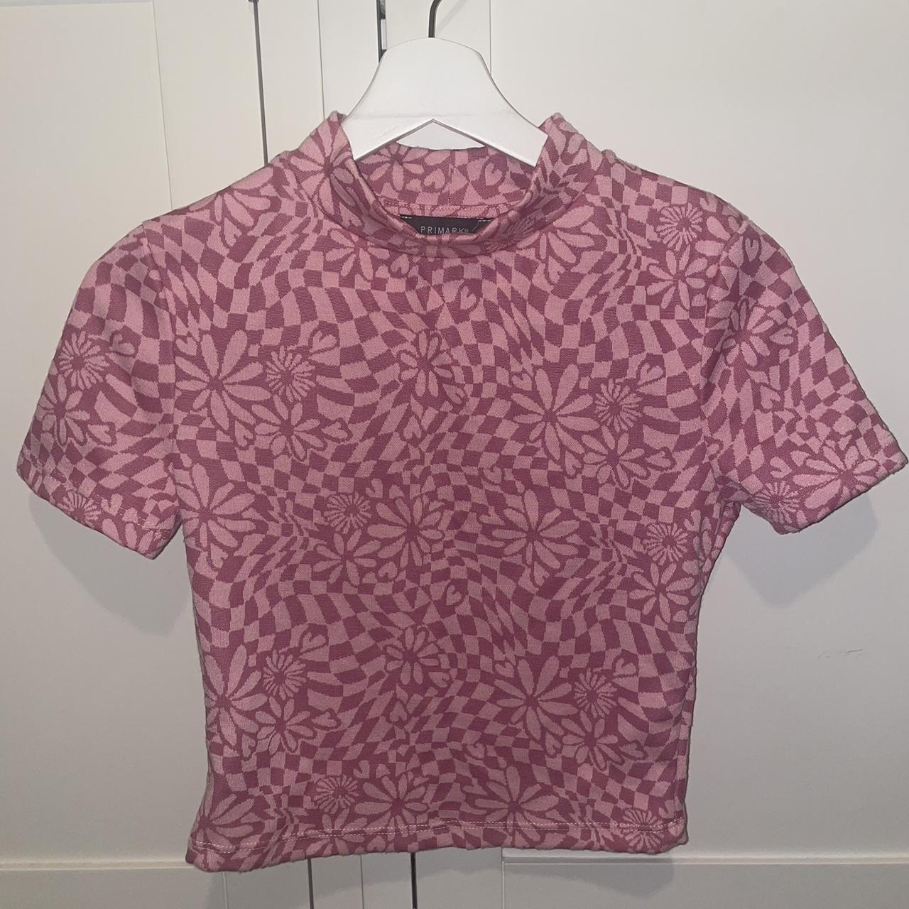 Cute pink floral hippy pattern top. Brand new... - Depop