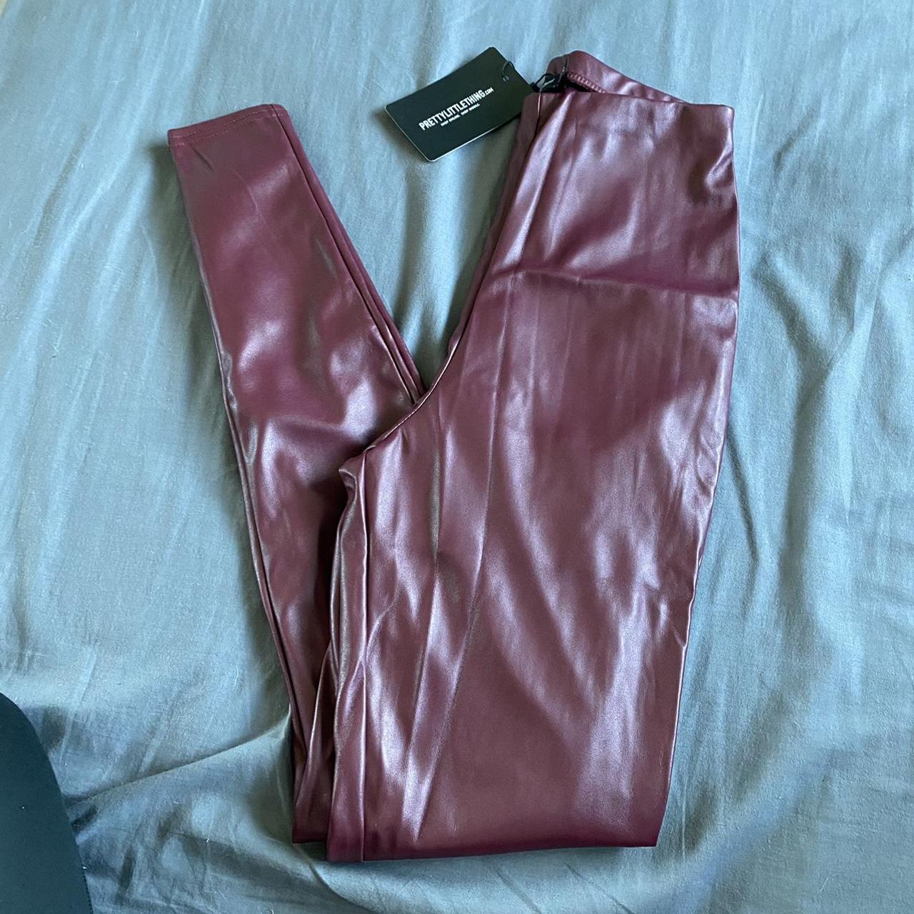 Plt leather leggings Brand new with tags Size 4 - Depop