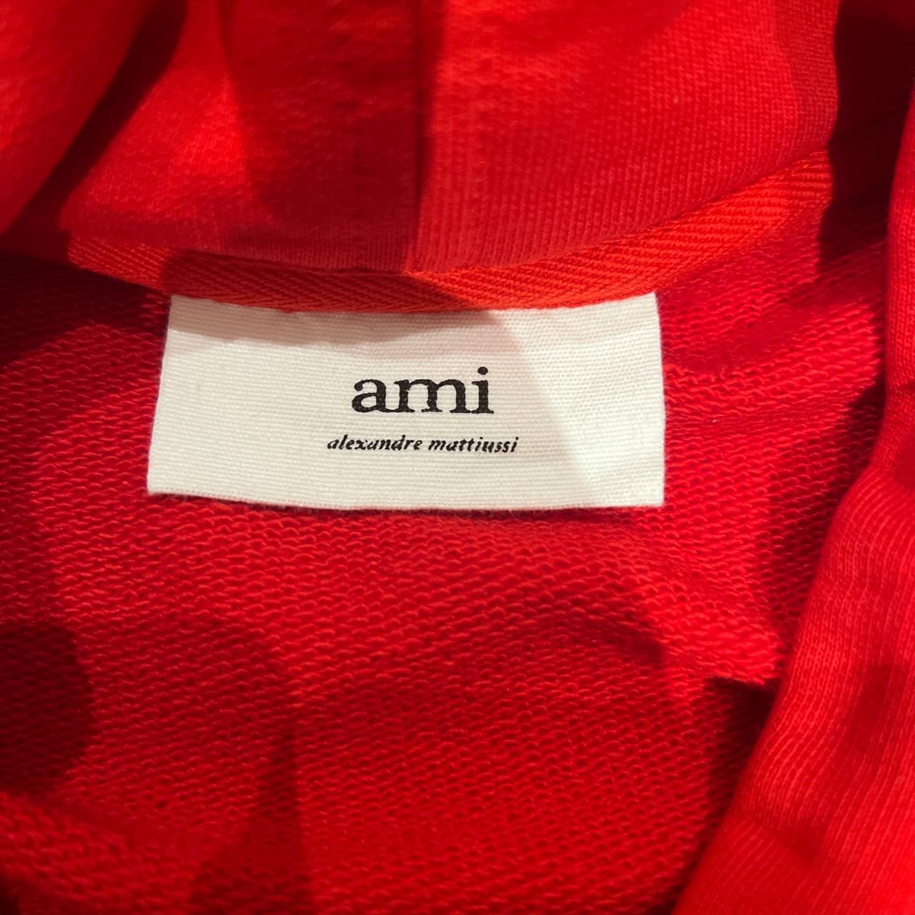 Ami Paris red little heart hoodie Worn only a few... - Depop