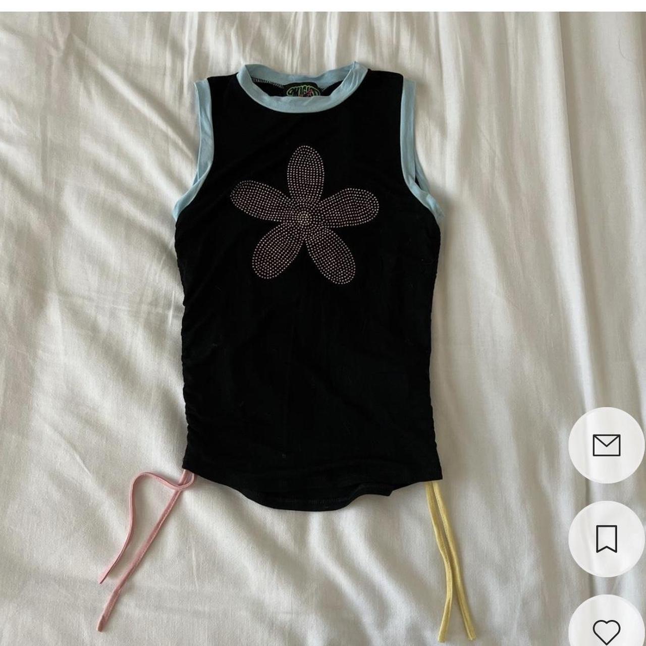 O-MIGHTY Women's Black and Pink Vest | Depop