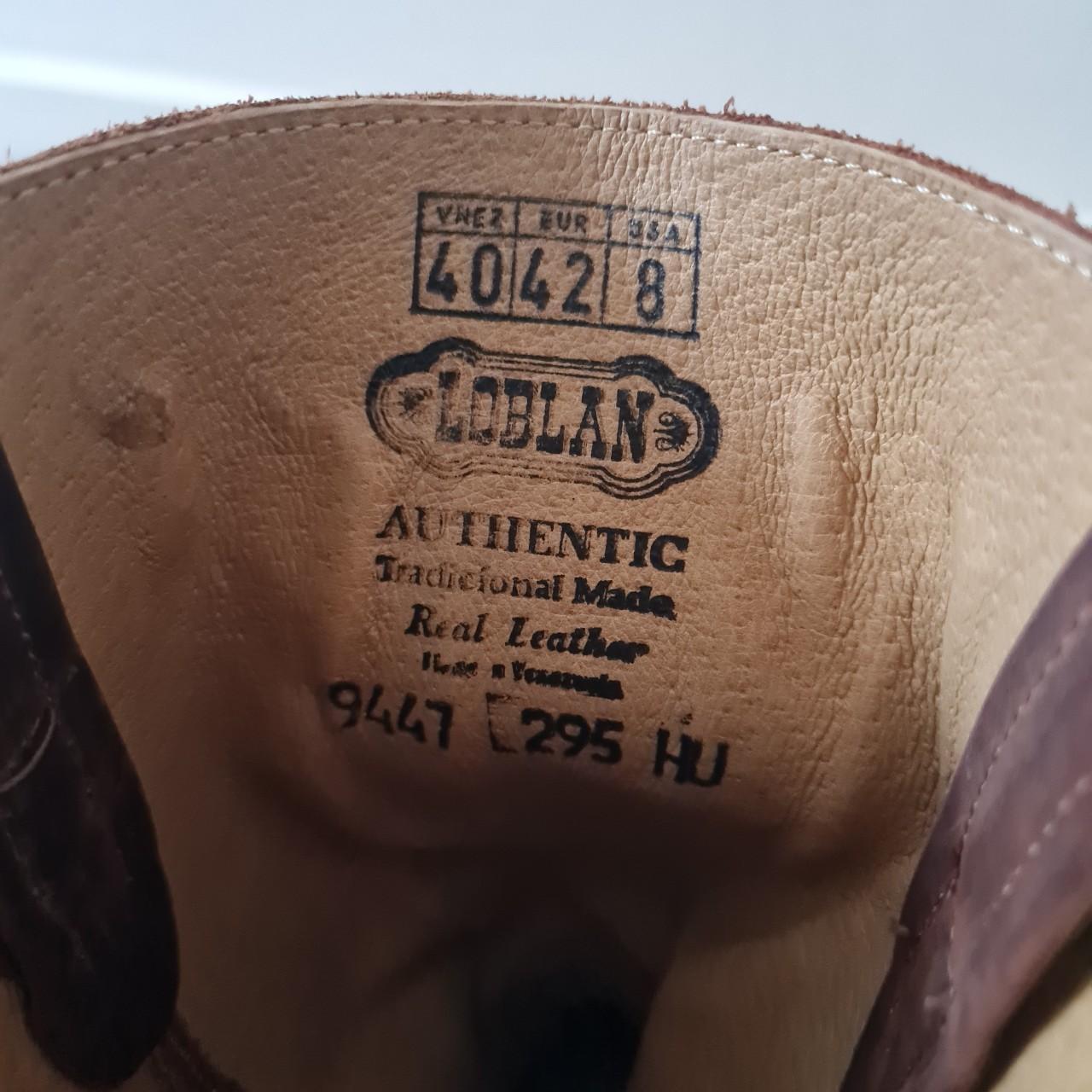 Loblan brown leather cowboy/ biker boots, really... - Depop