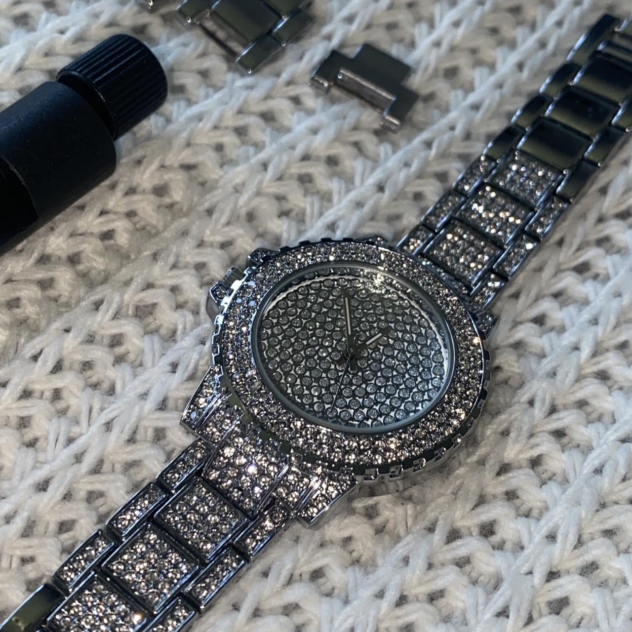 blinged out ice watch No real diamonds! ⚠️ Fully... - Depop