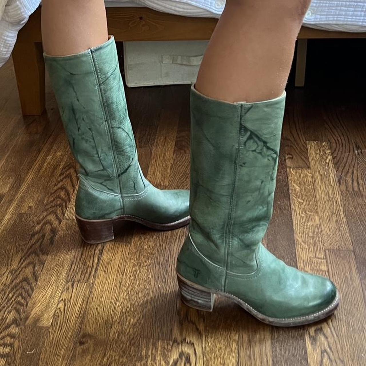 FRYE boots Vintage Frye boots, super unique color... - Depop