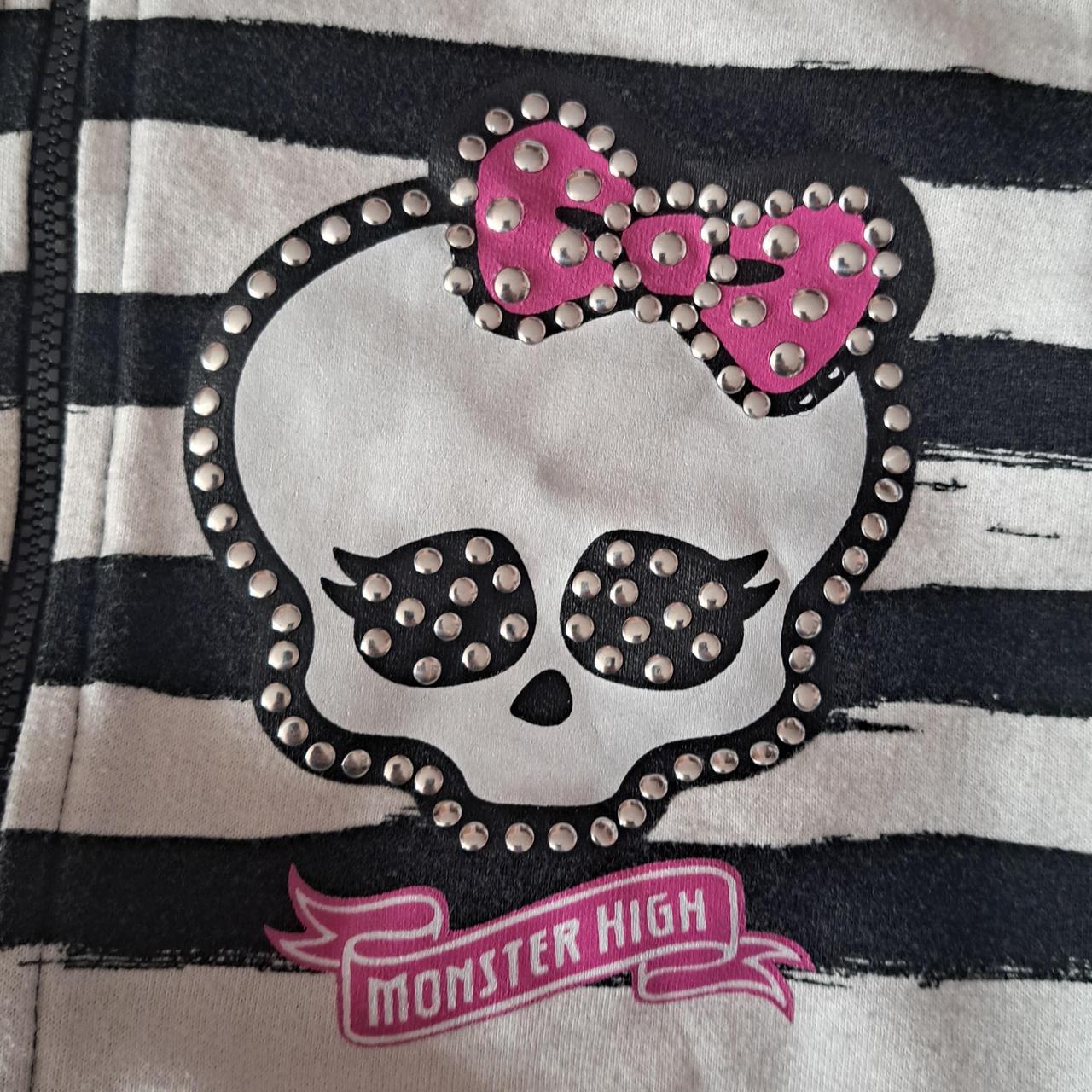 monster high jacket/baby tee (??) size 10/12 in... - Depop